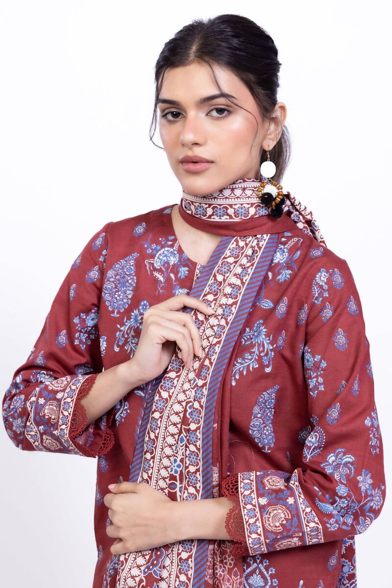 Buy Dupatta | 8.50 USD | KN11AC-VG_MULTI | Khaadi United States