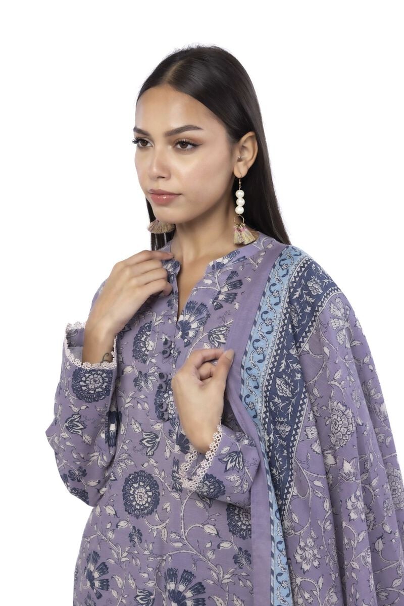 Buy Tailored 3 Piece | 22.50 USD | KW23BST-VG_MULTI | Khaadi United States