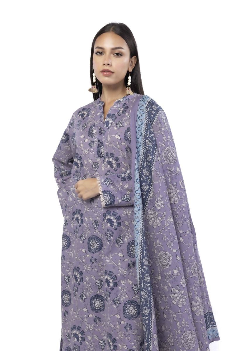 Buy Tailored 3 Piece | 22.50 USD | KW23BST-VG_MULTI | Khaadi United States