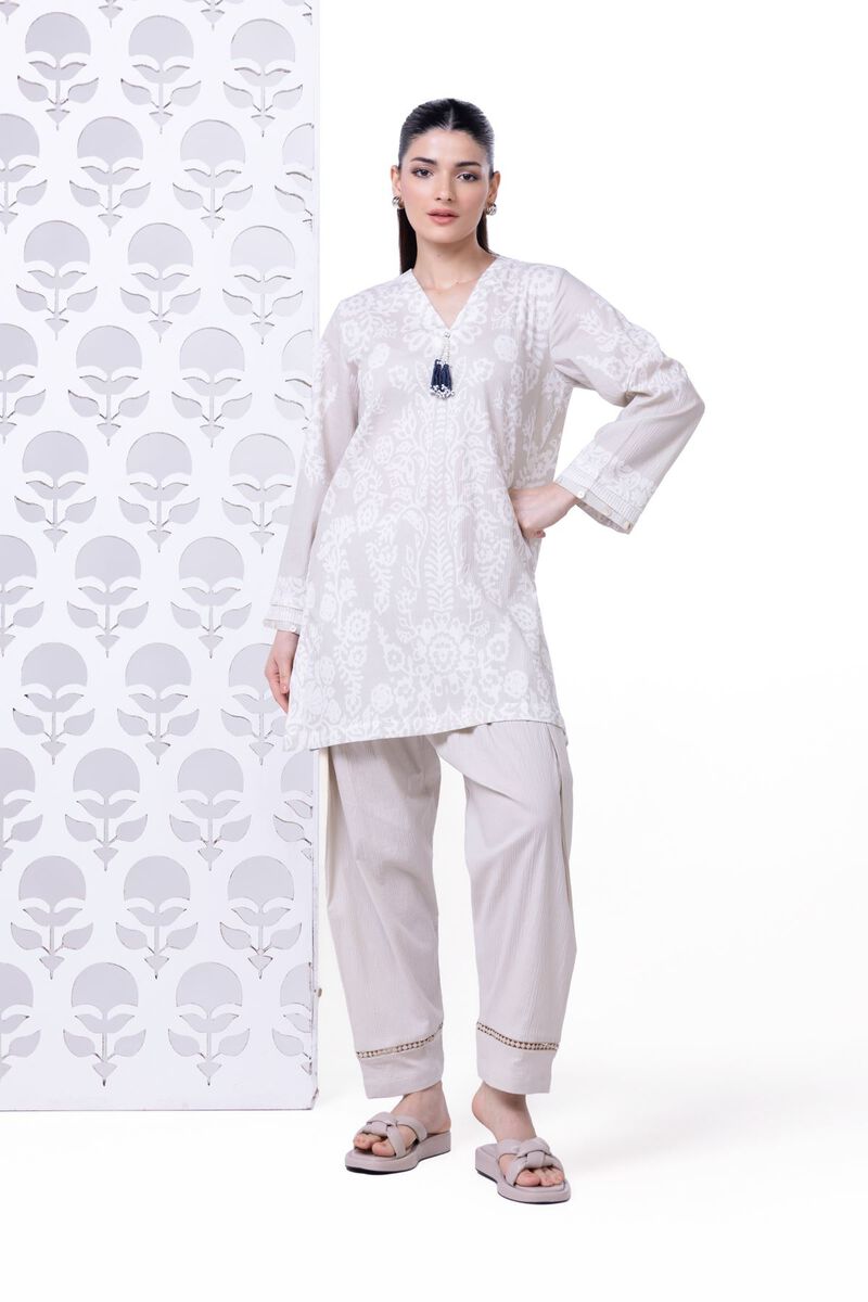 Buy Pants | 0.0 N/A | EEB24600A-VG_OFF-WHITE | Khaadi United States