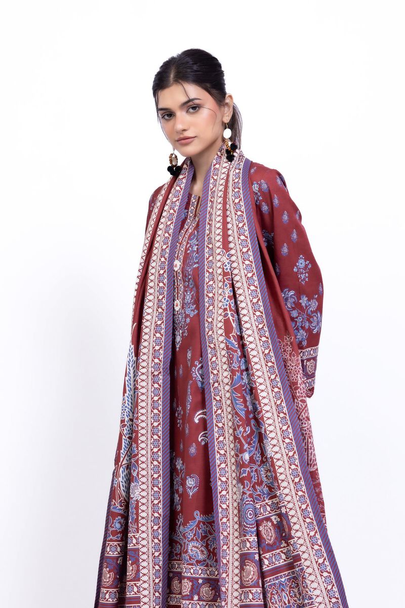 Buy Dupatta | 8.50 USD | KN11AC-VG_MULTI | Khaadi United States