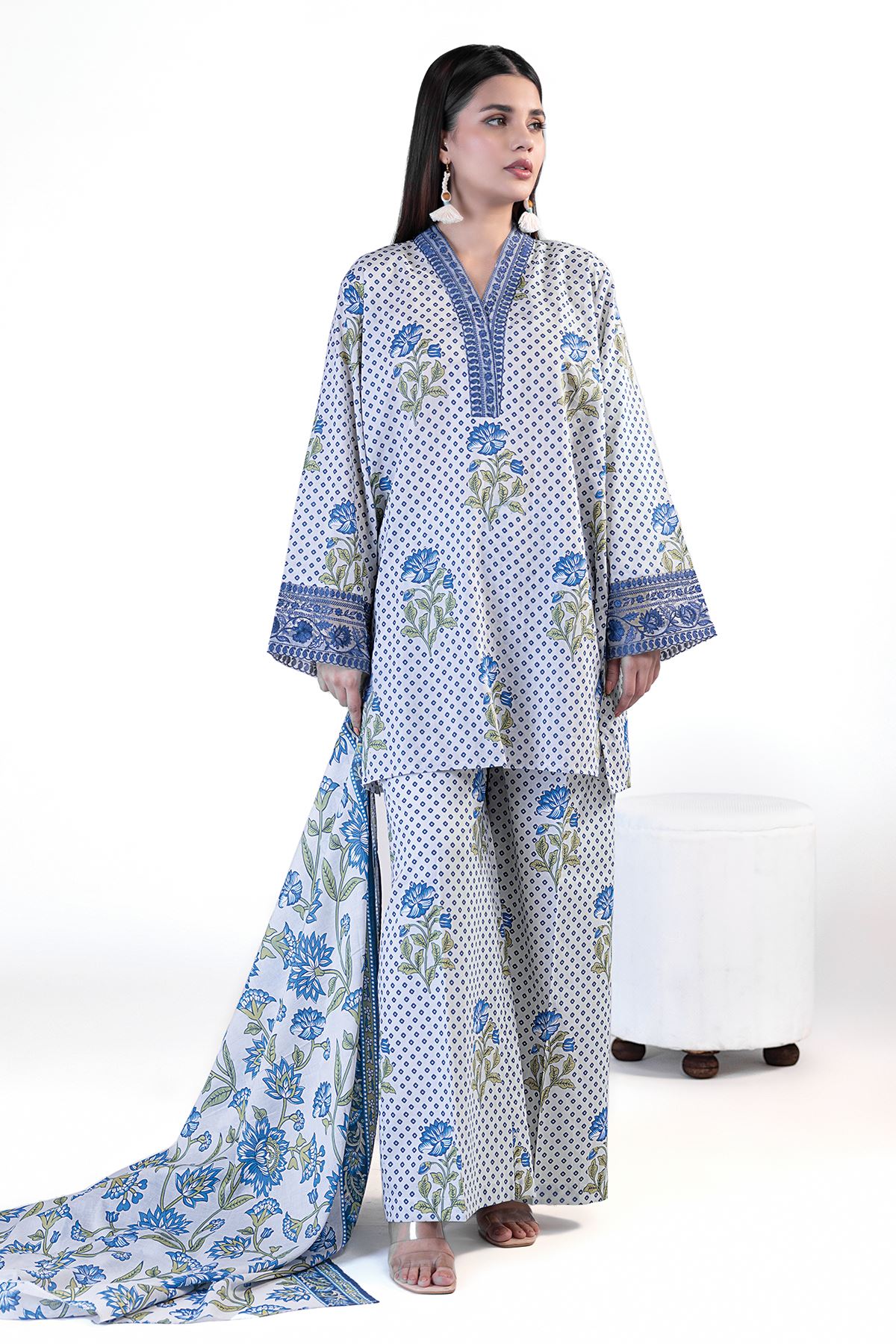 Buy Tailored 3 Piece | 0.0 N/A | SS2414AST-VG_MULTI | Khaadi United States
