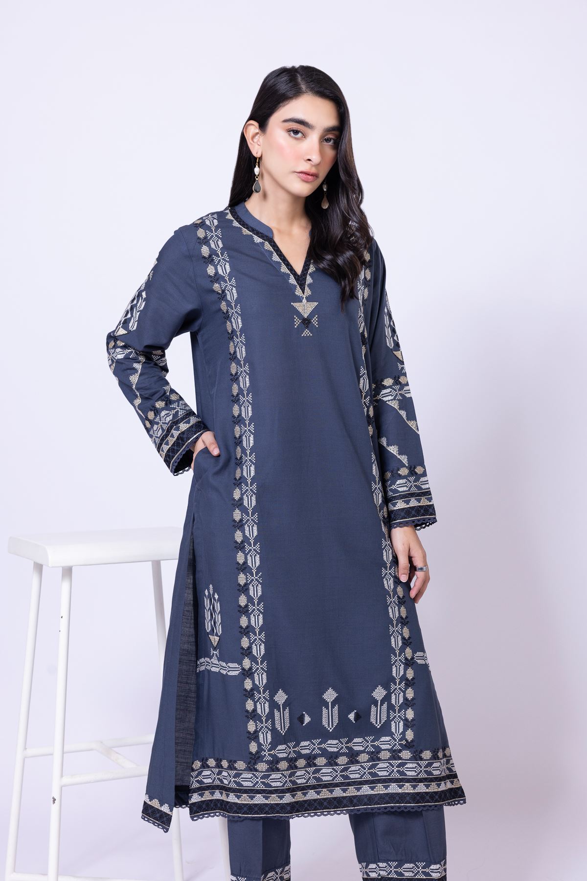 Buy Kurta | 0.0 N/A | 25-09-10E5-10TB-VG_MULTI | Khaadi United States