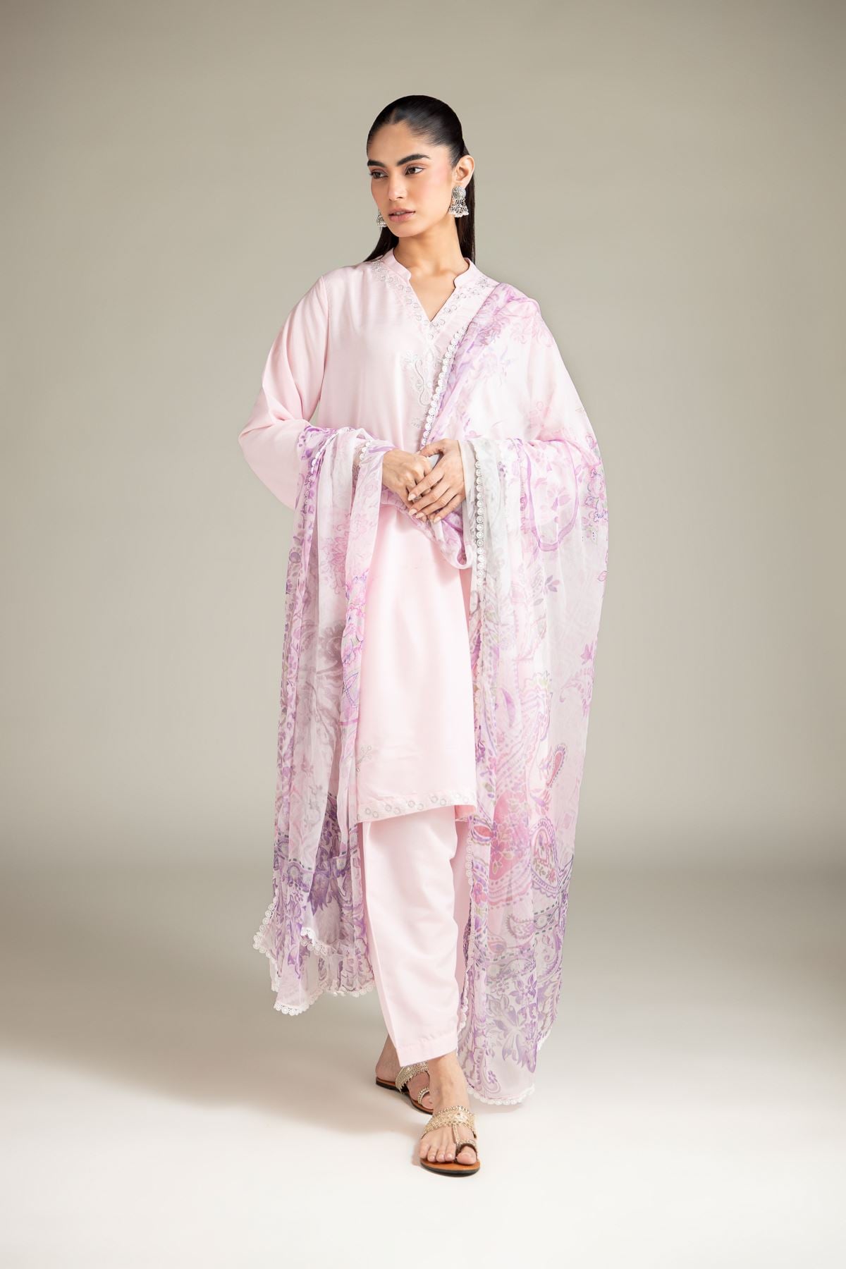 Buy Shalwar | 7.50 USD | 1-26-126-B-A-VG_MULTI | Khaadi United States